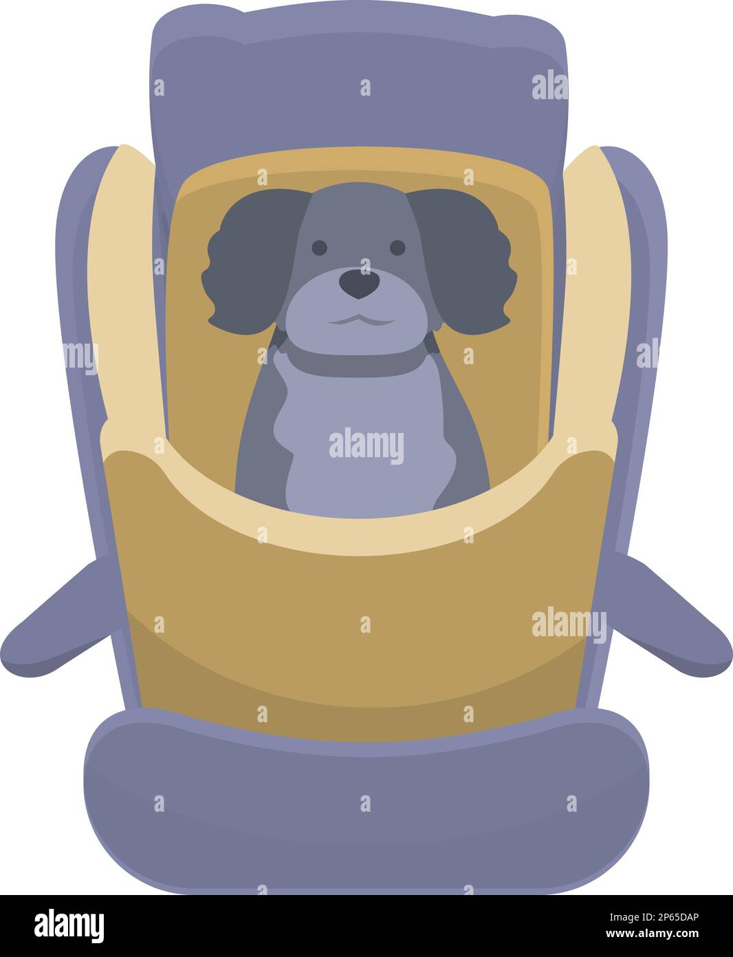 Puppy seat icon cartoon vector. Dog travel. Auto drive Stock Vector ...