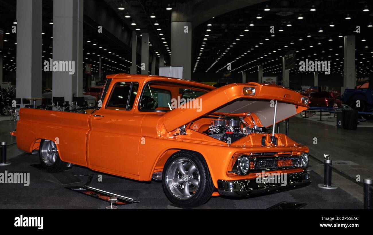 DETROIT, MI/USA - February 24, 2023: A vintage truck interpretation, at ...