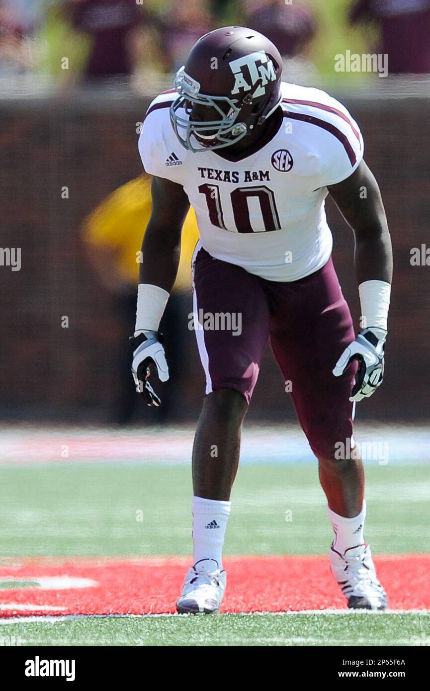 September 15, 2012: A&M linebacker, senior Sean Porter (10), during an ...