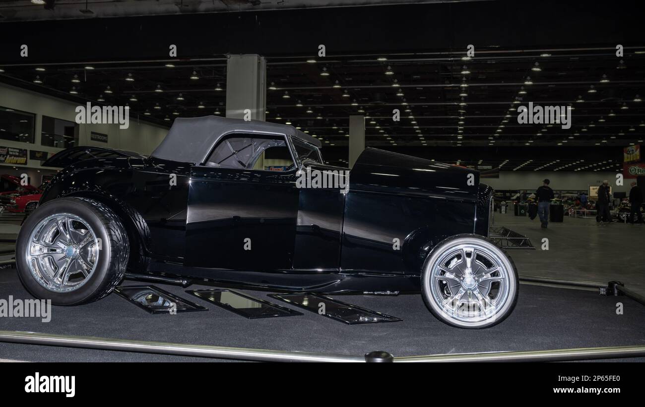 DETROIT, MI/USA - February 24, 2023: A vintage hot rod interpretation ...
