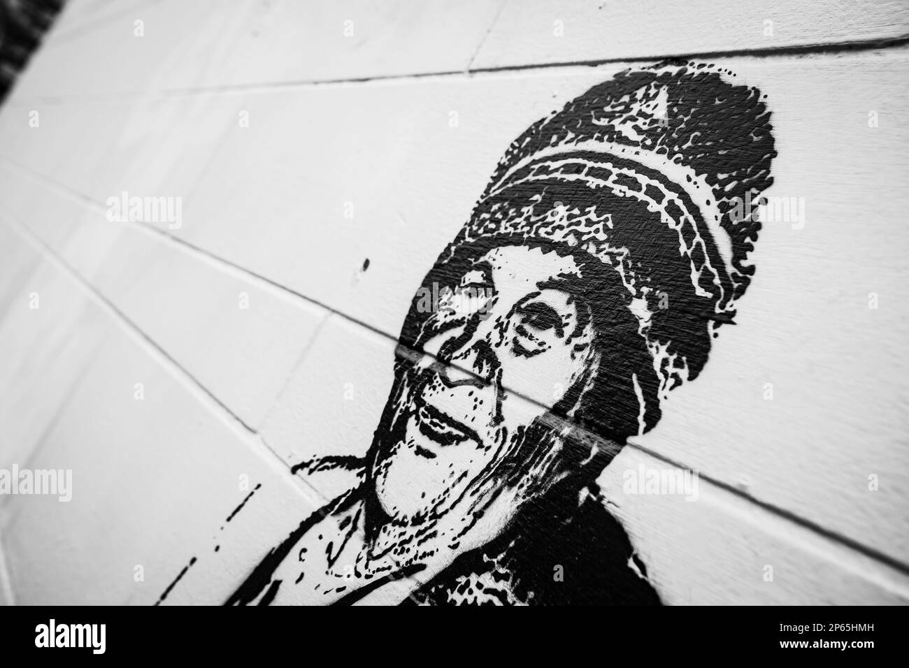 Street Art of Polish Anna in Bradford City Centre Stock Photo - Alamy
