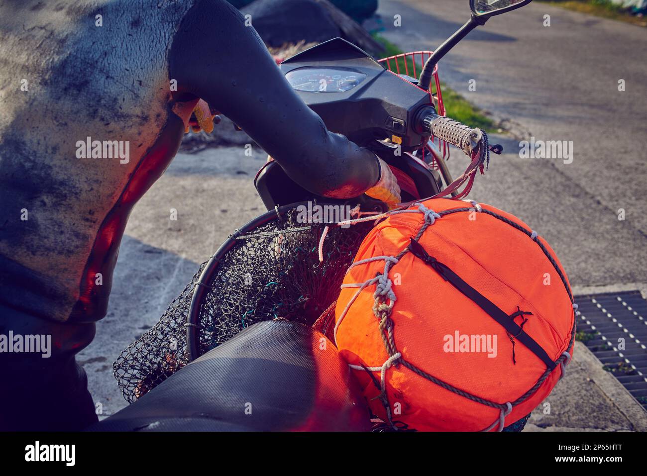 Haenyeo, the female divers in the Jeju island, South Korea Stock Photo ...