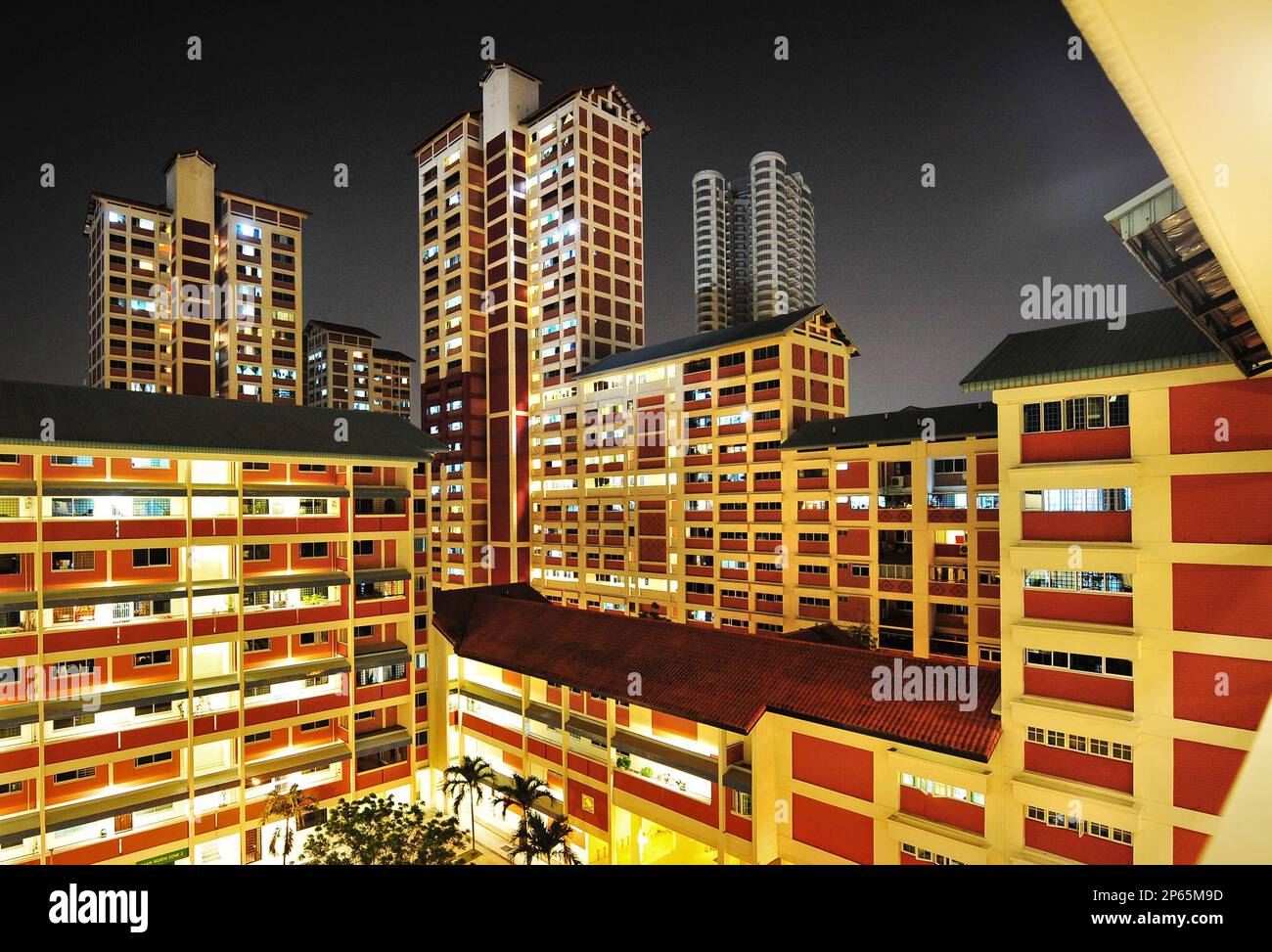 HDB flats in the Bishan housing estate in Singapore. Photographed 07 ...