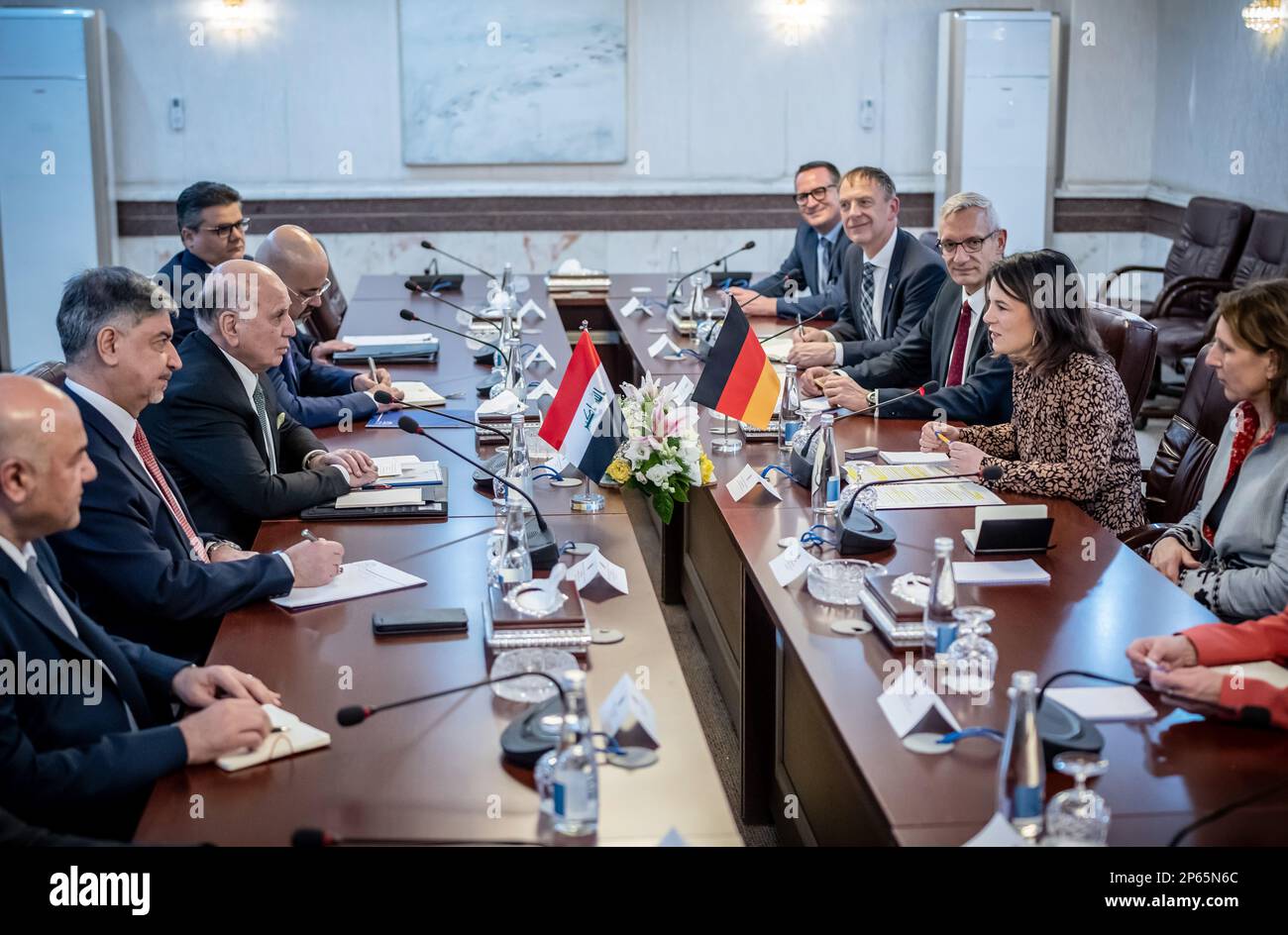 Bagdad, Iraq. 07th Mar, 2023. Annalena Baerbock (Bündnis 90/Die Grünen ...