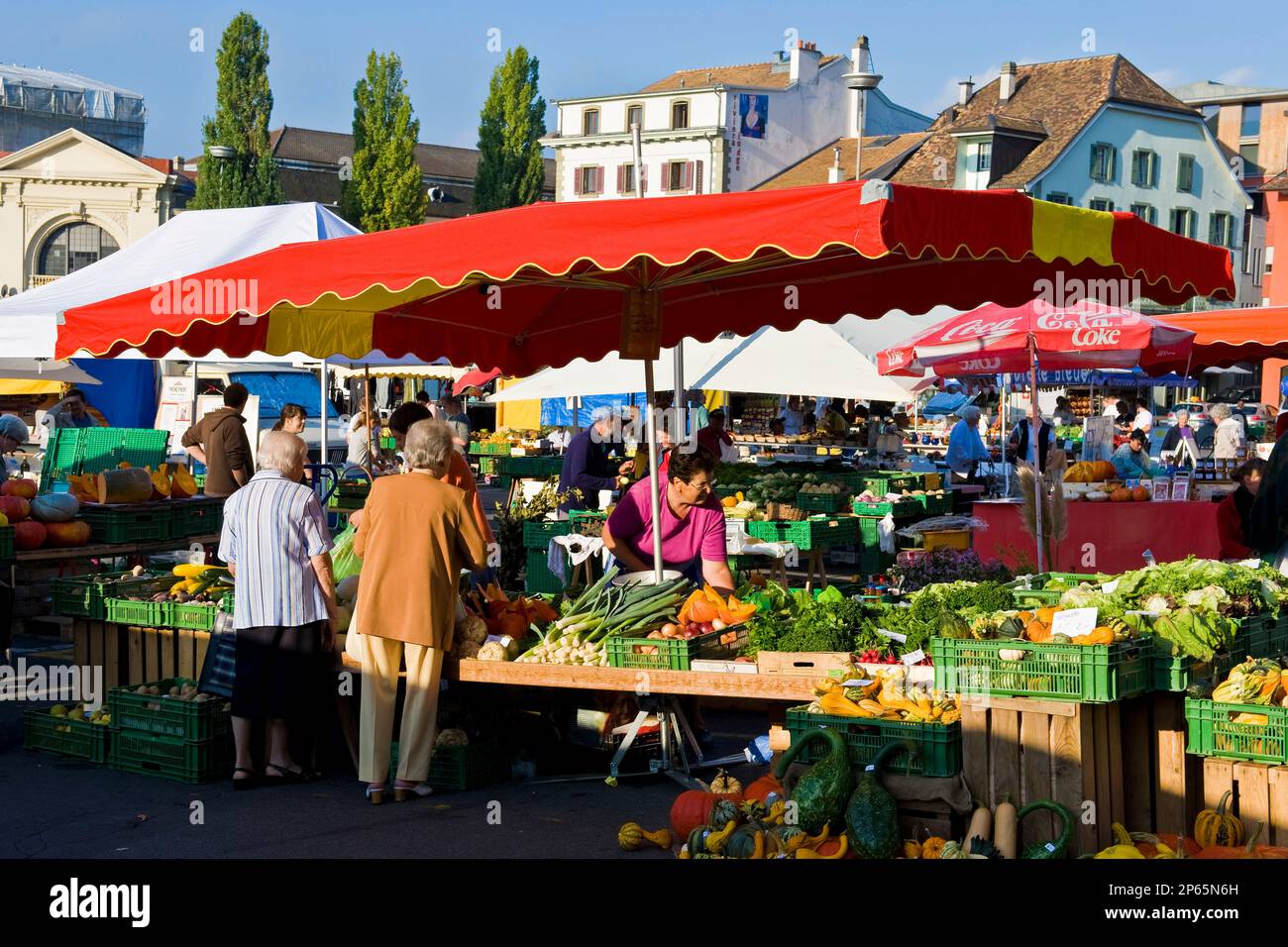 Traditional market, Vevey, Switzerland Stock Photo - Alamy