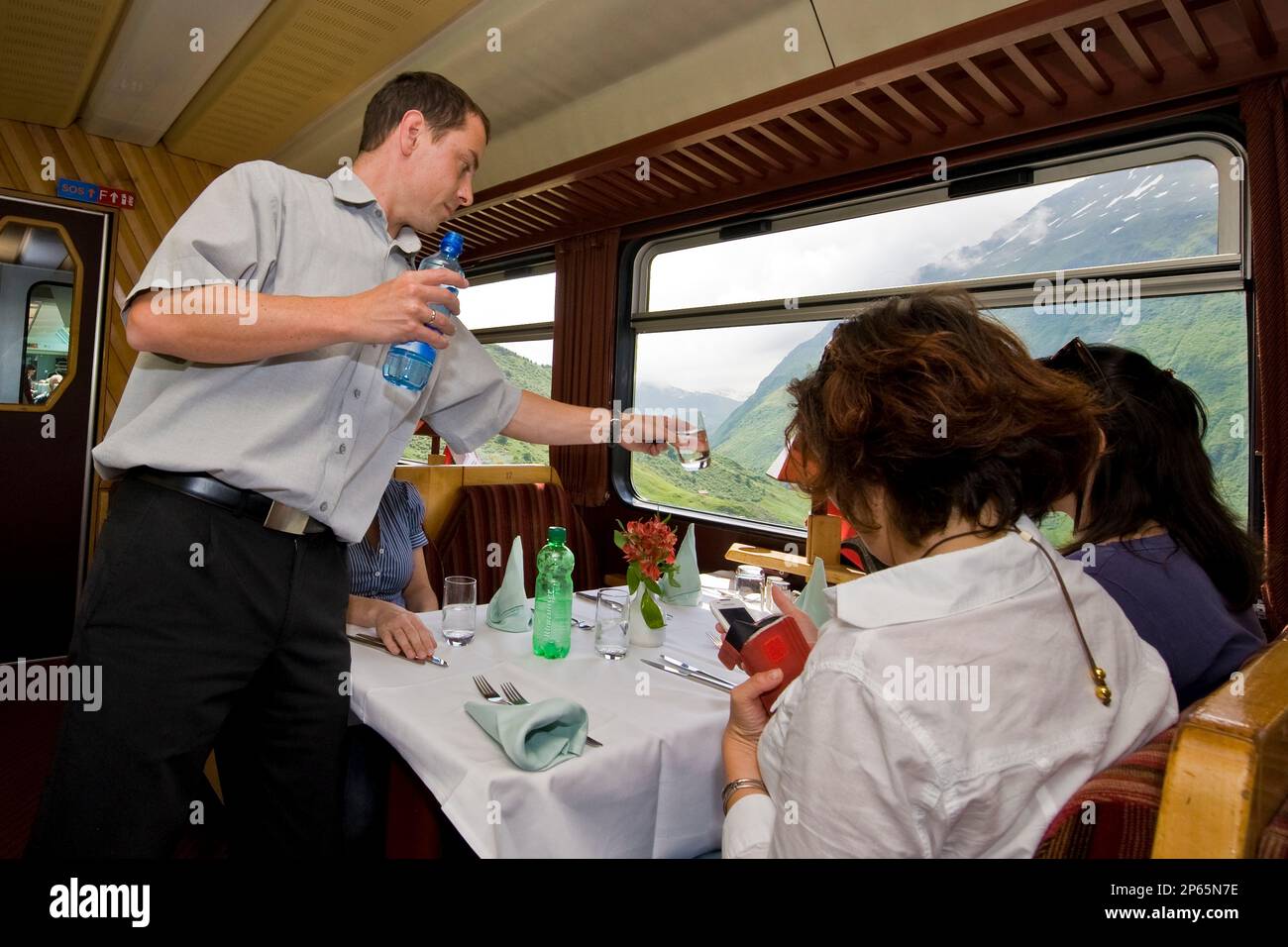 Glacier express dining hi-res stock photography and images - Alamy