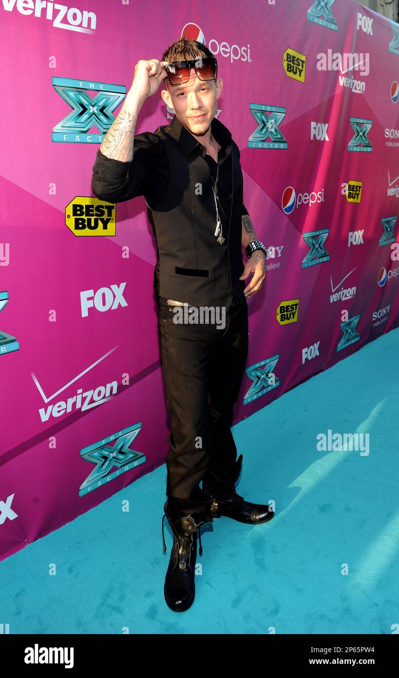 HOLLYWOOD, CA - SEPTEMBER 11: Singer Chris Rene at "The X Factor ...