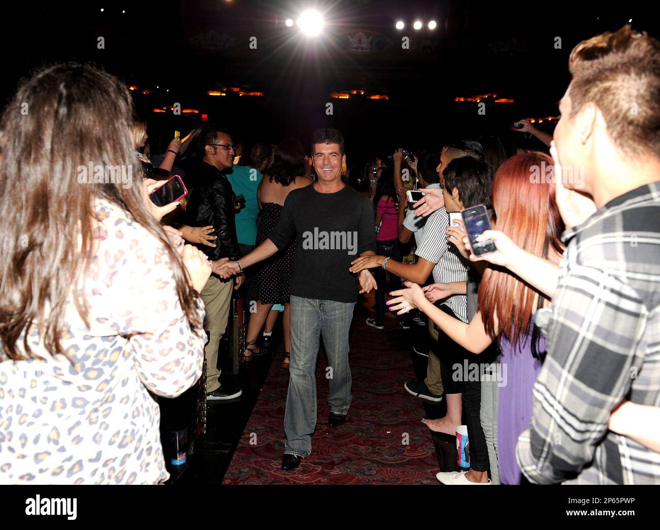 HOLLYWOOD, CA - SEPTEMBER 11: Judge Simon Cowell during the Q&A panel ...