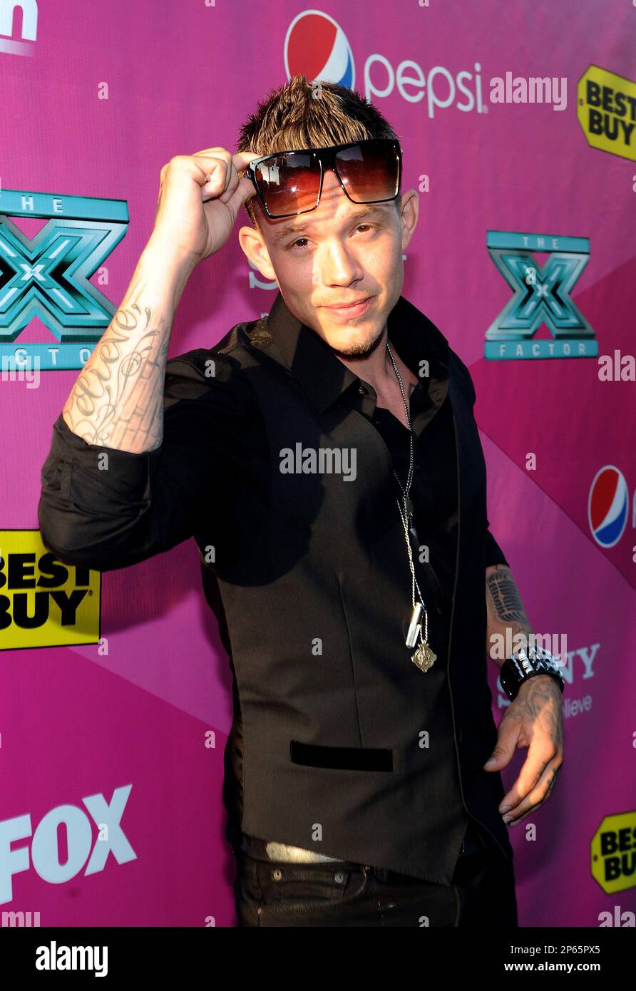HOLLYWOOD, CA - SEPTEMBER 11: Singer Chris Rene at "The X Factor ...