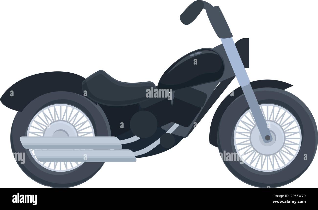 Rider chopper icon cartoon vector. Road bike. Adventure ride Stock ...