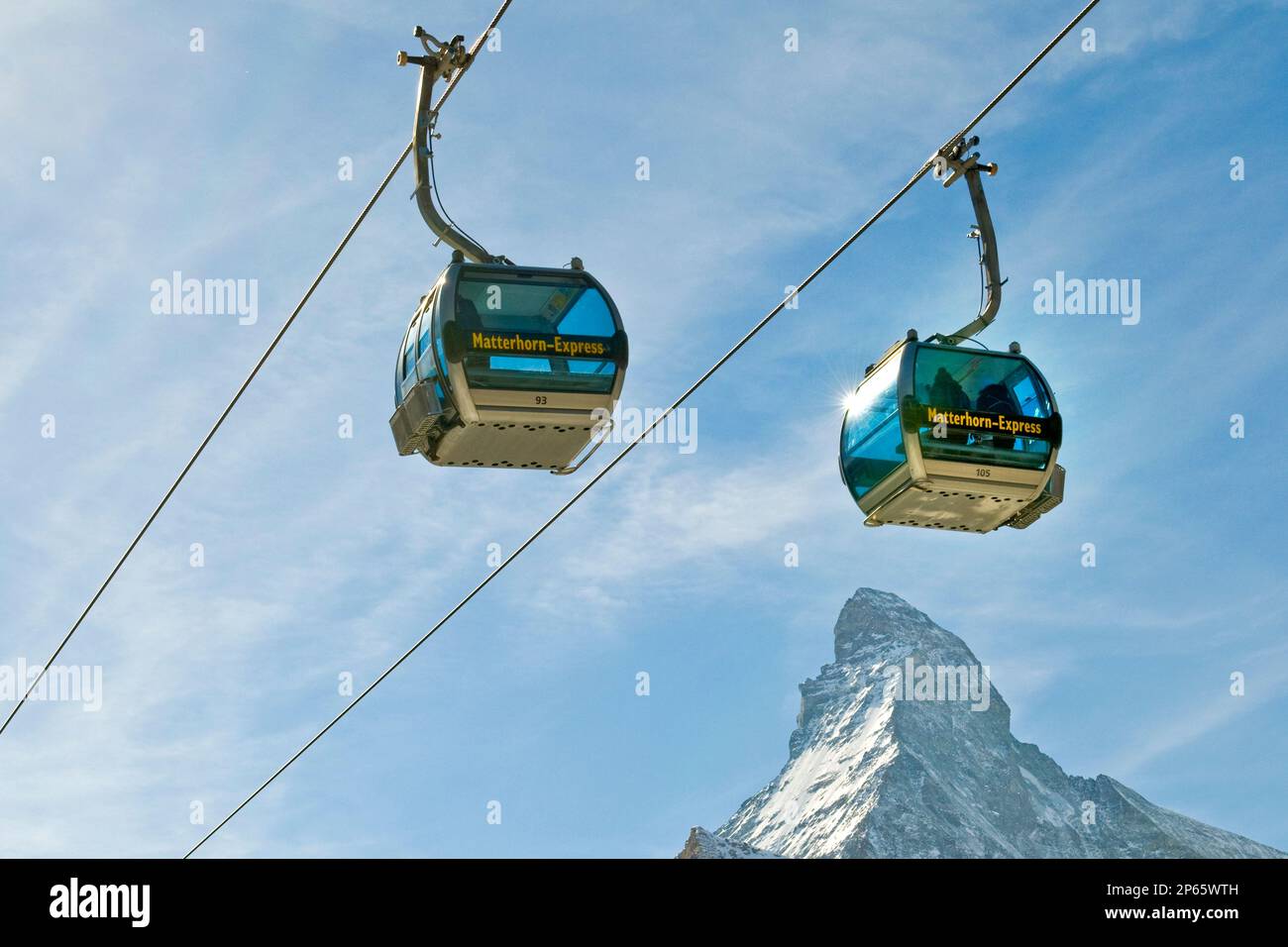 Cableway, Zermatt, Switzerland Stock Photo - Alamy