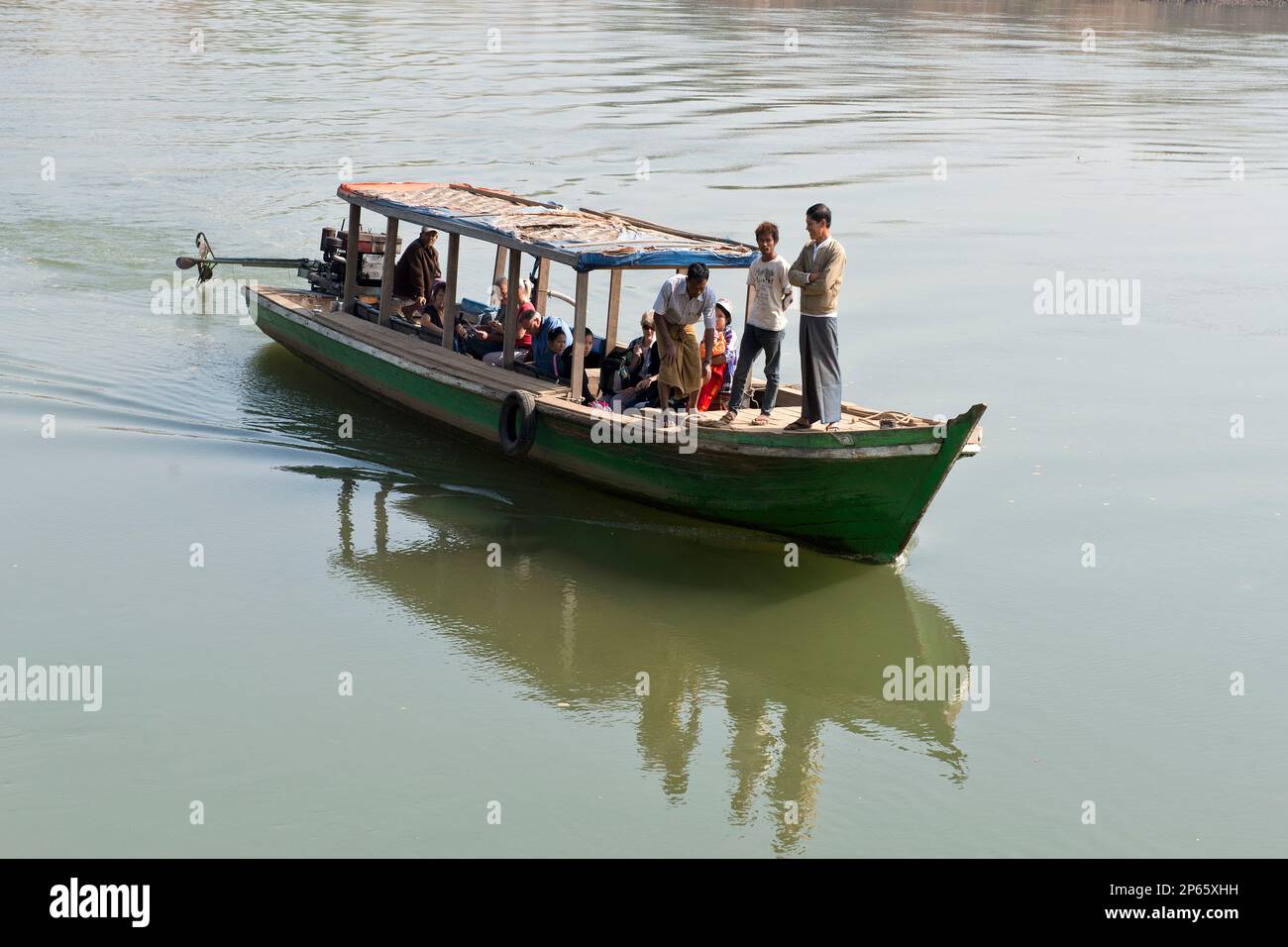Myanmar, Mandalay, Inwa, Boat Stock Photo - Alamy
