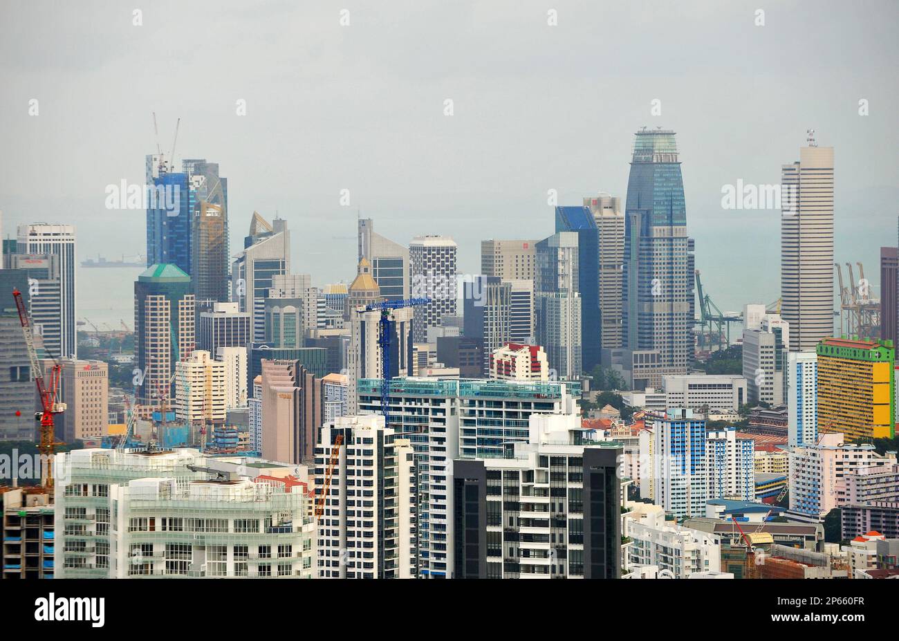 High-rise buildings, skyscrapers, office towers, banks and condominium ...