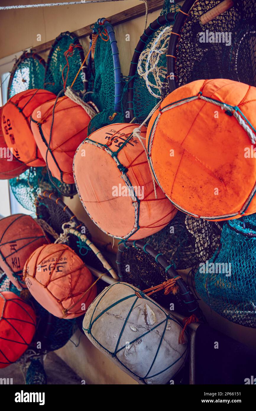 Haenyeo, the female divers in the Jeju island, South Korea Stock Photo ...