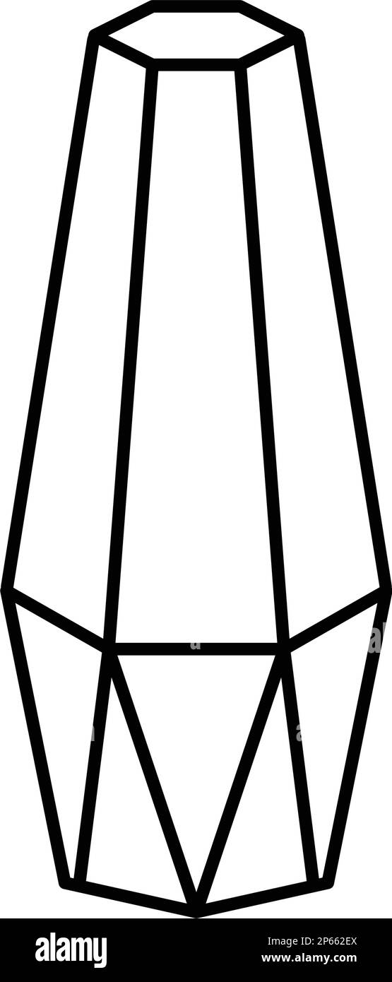 overhead lighting living room line icon vector illustration Stock ...