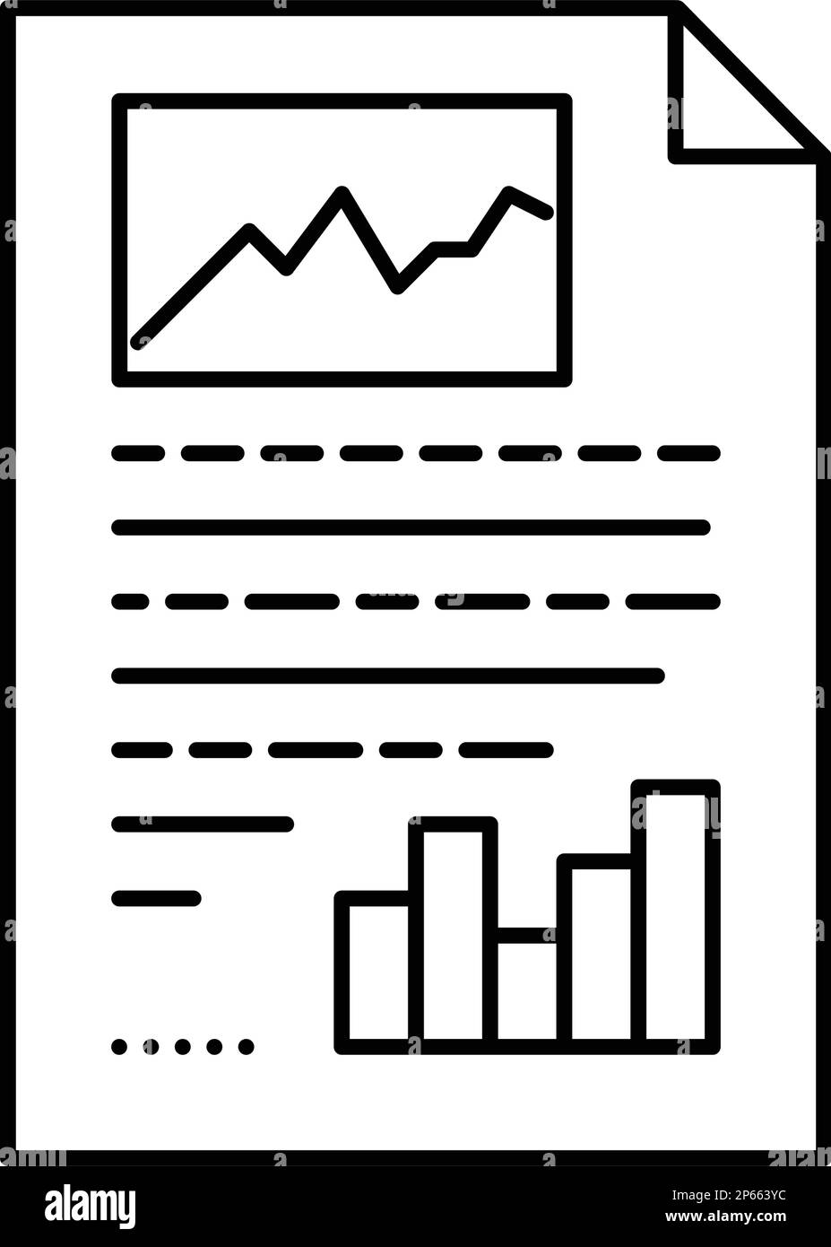 report document paper line icon vector illustration Stock Vector Image ...