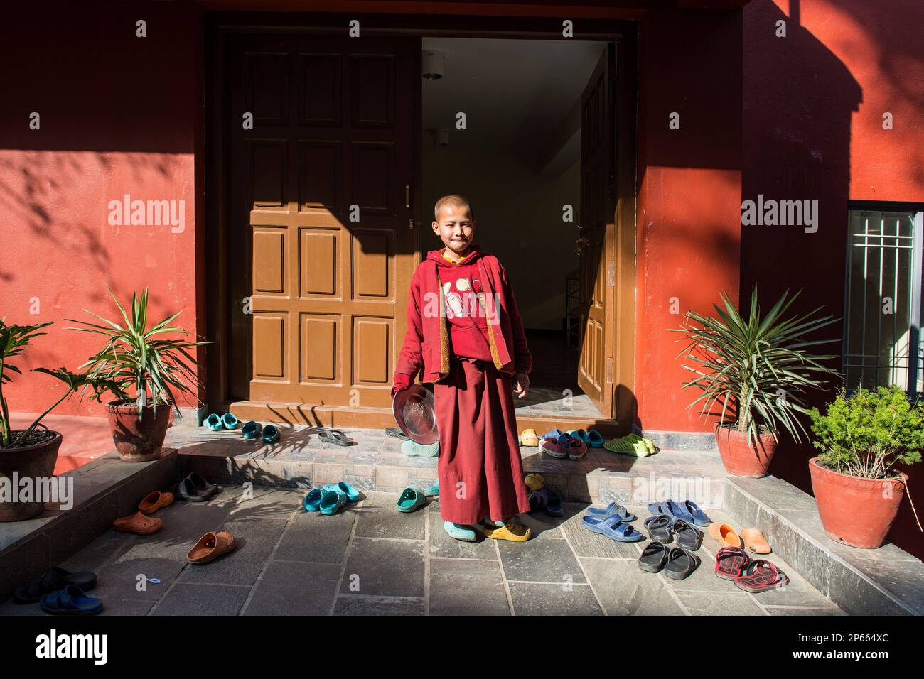 Nepal, Kopan monastery Stock Photo - Alamy