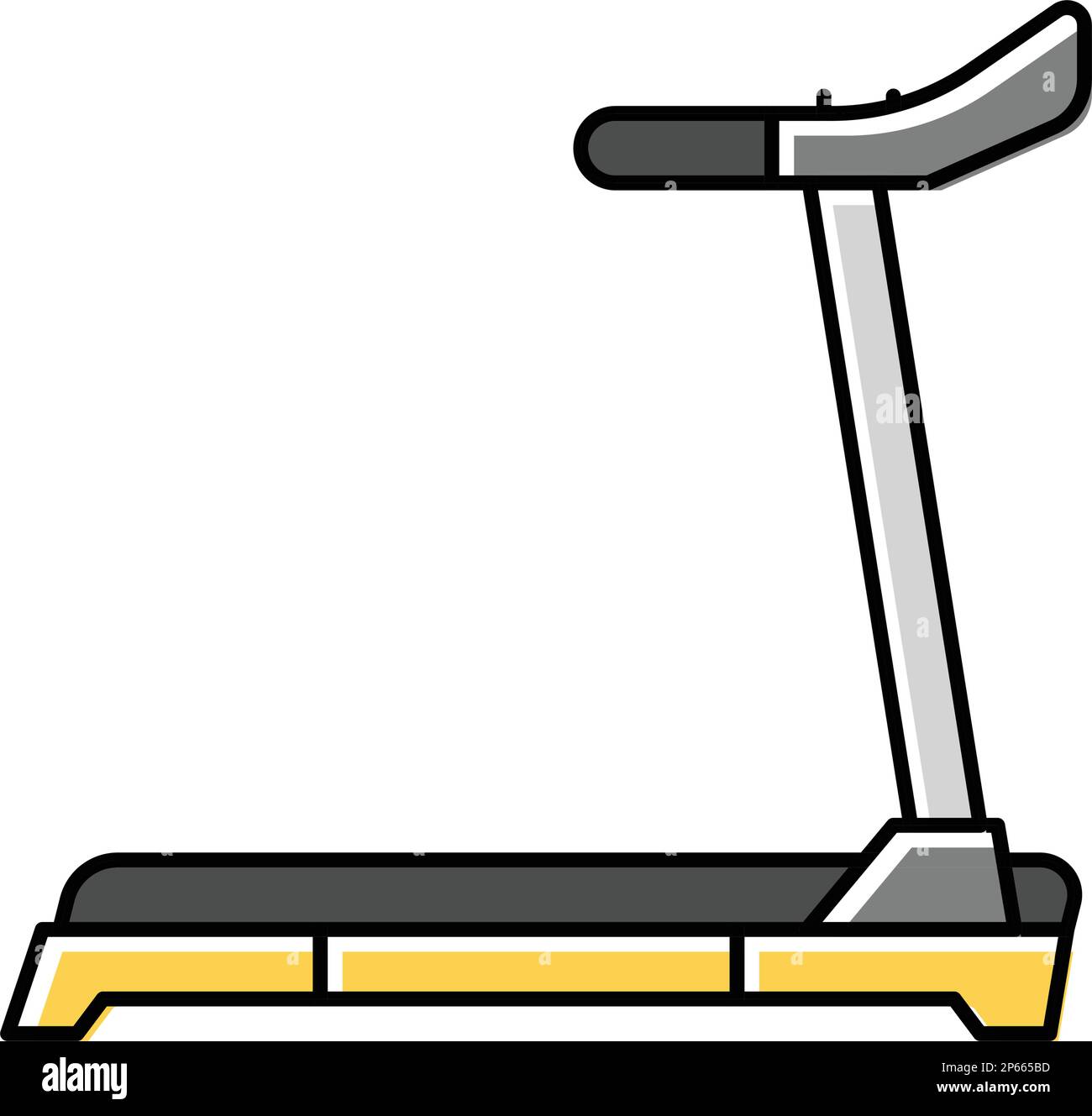 treadmill fitness sport color icon vector illustration Stock Vector ...