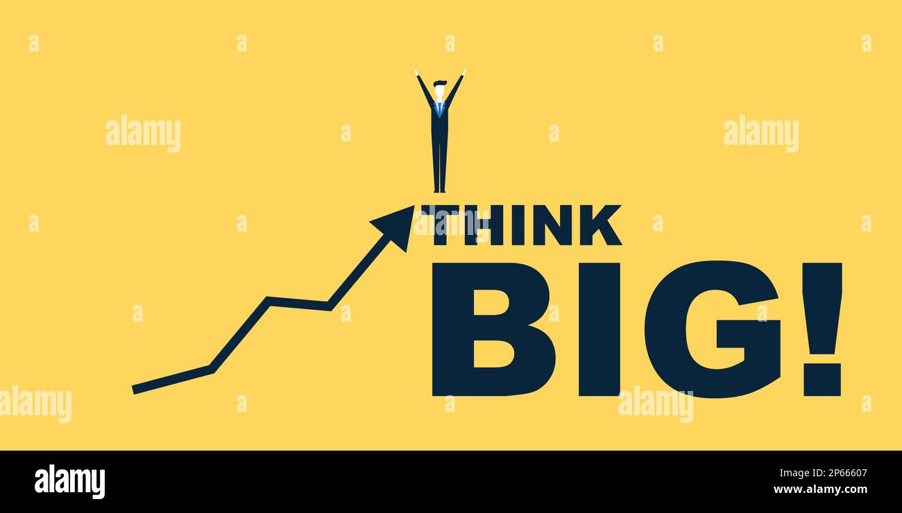 Think Big! - Motivational Graphic Design - Typography, Lettering with ...