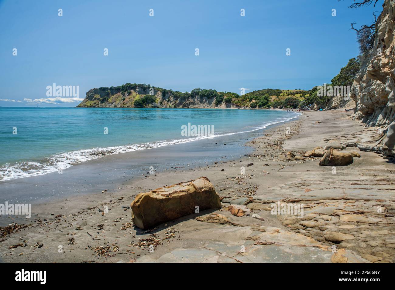 Army Bay Beach on the Whangaparaoa penninsula, north island, New ...