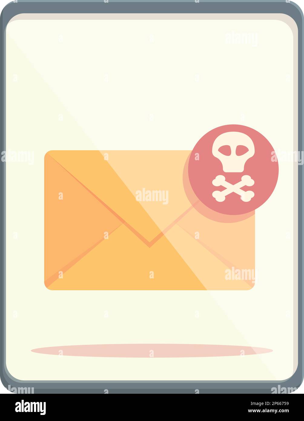Mail hacker attack icon cartoon vector. Cyber fraud. Scam online Stock ...