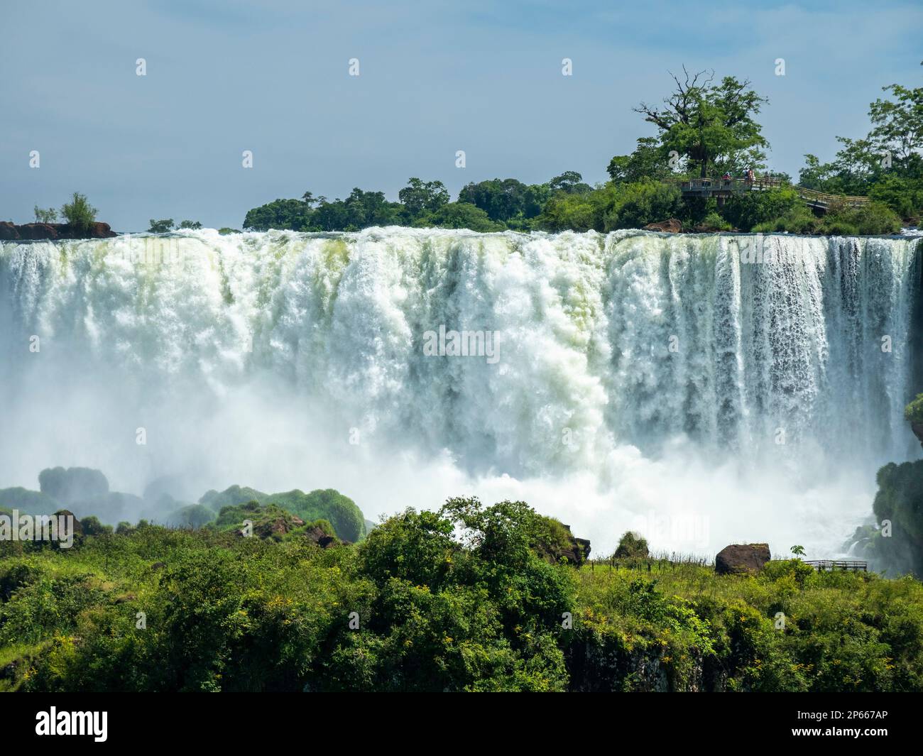A view from the lower circuit at Iguazu Falls, UNESCO World Heritage ...