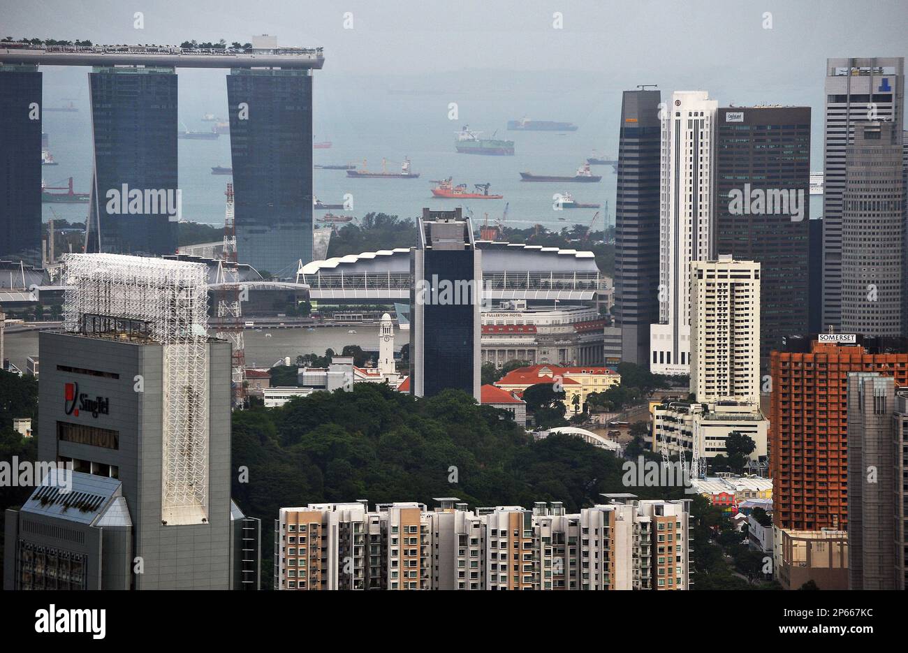 High-rise buildings, skyscrapers, office towers, banks and condominium ...
