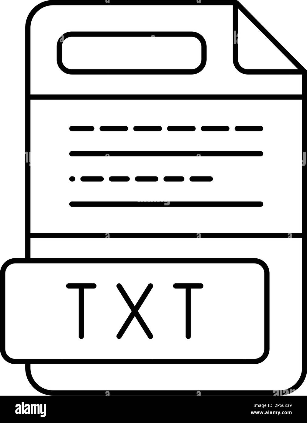 txt file format document line icon vector illustration Stock Vector Image & Art - Alamy