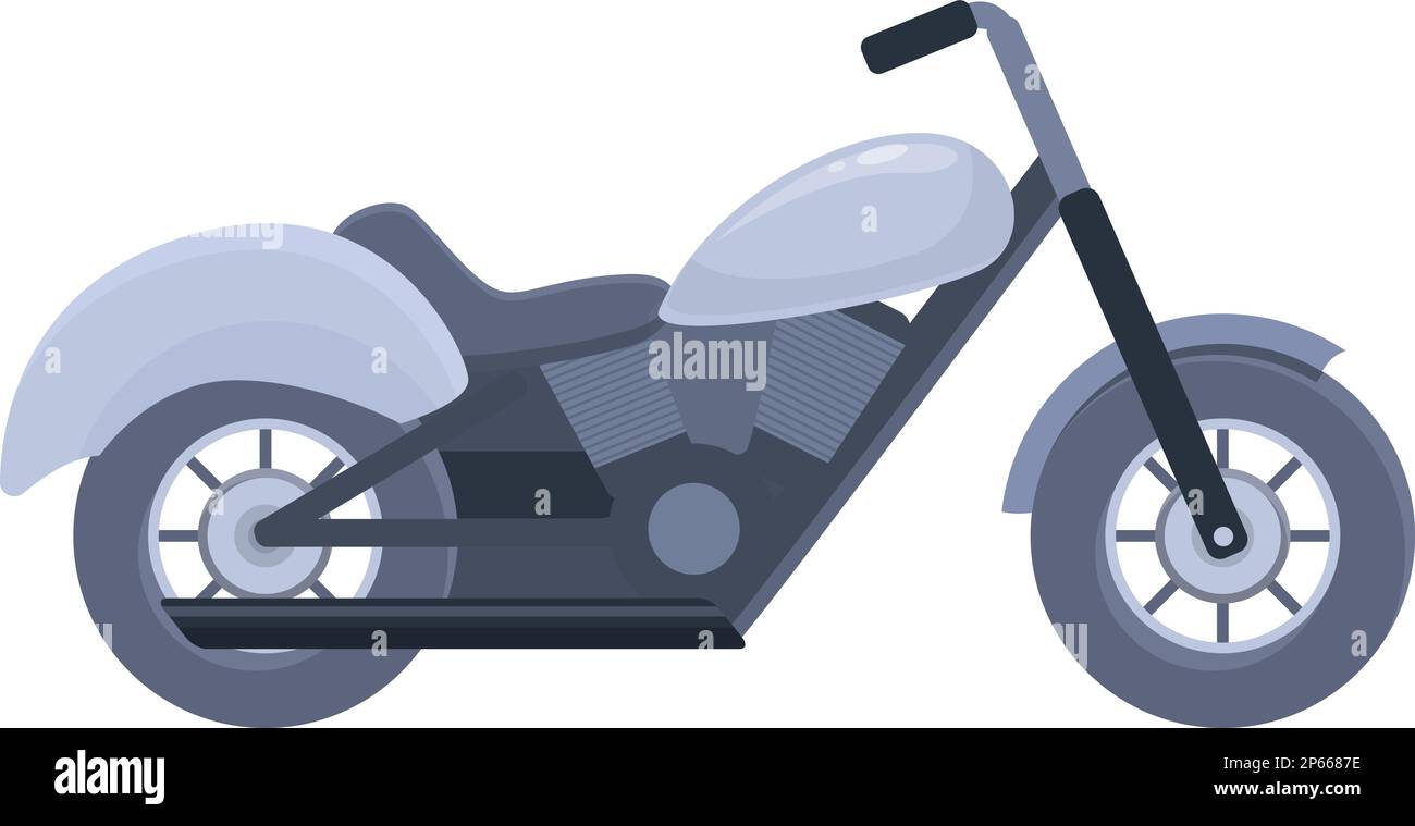 Adventure chopper icon cartoon vector. Bike road. Rider motor Stock ...