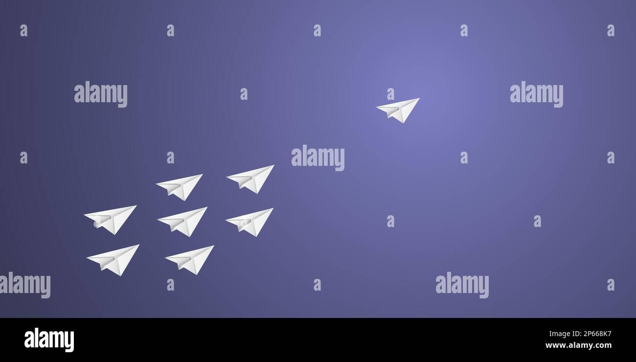 Paper Airplanes Fly in the Sky - Success, Goals, Leadership, Creative ...