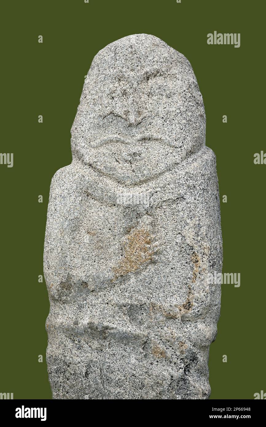 Tombstone statue (Balbal), Bishkek, Kyrgyzstan, Central Asia, Asia ...