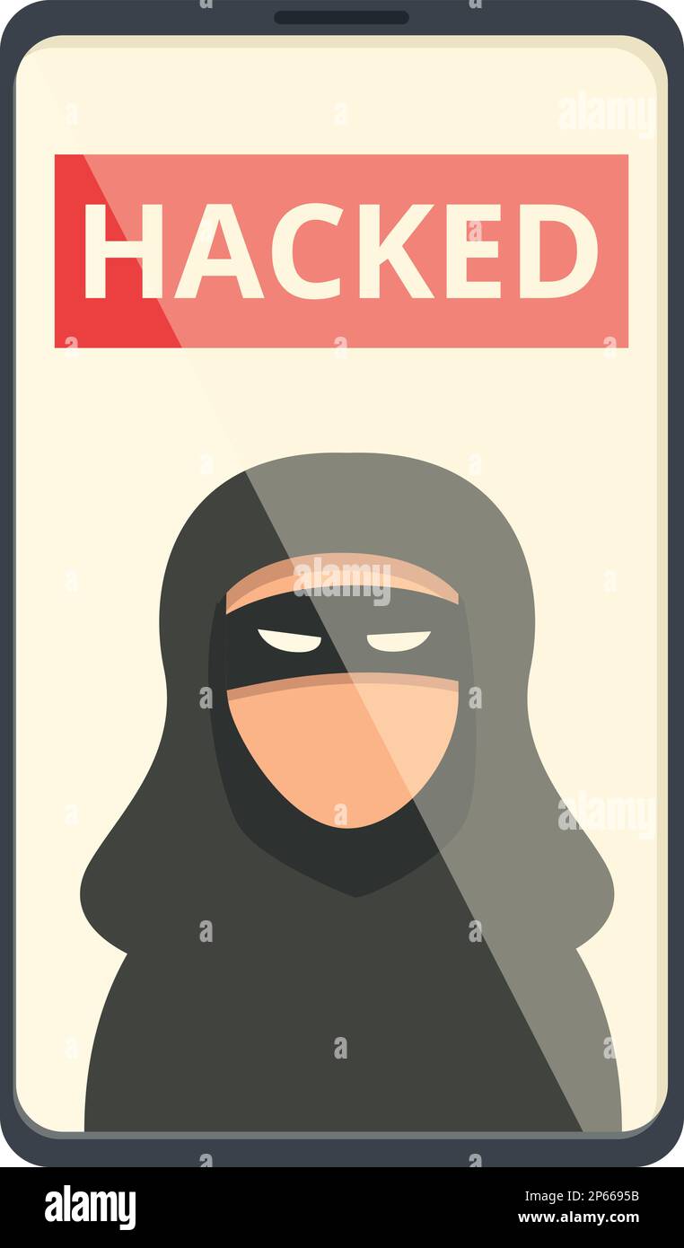Hacked data icon cartoon vector. Cyber attack. Web crime Stock Vector Image & Art - Alamy