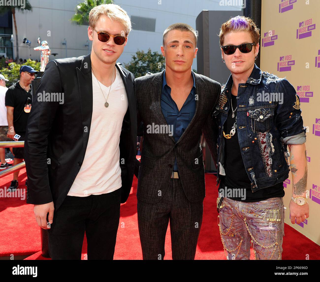 LOS ANGELES, CA - SEPTEMBER 6: (L-R) Chord Overstreet, Colton Haynes ...