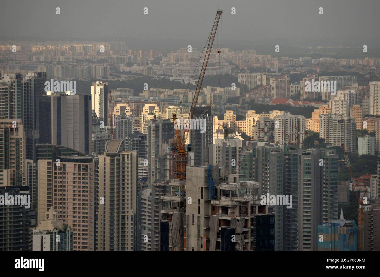 High-rise buildings, skyscrapers, office towers, banks and condominium ...