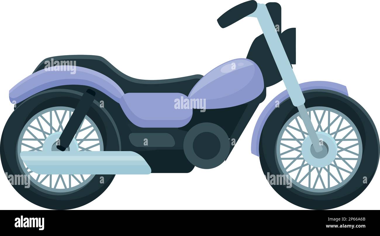 Moto chopper icon cartoon vector. Bike road. Biking adventure Stock ...