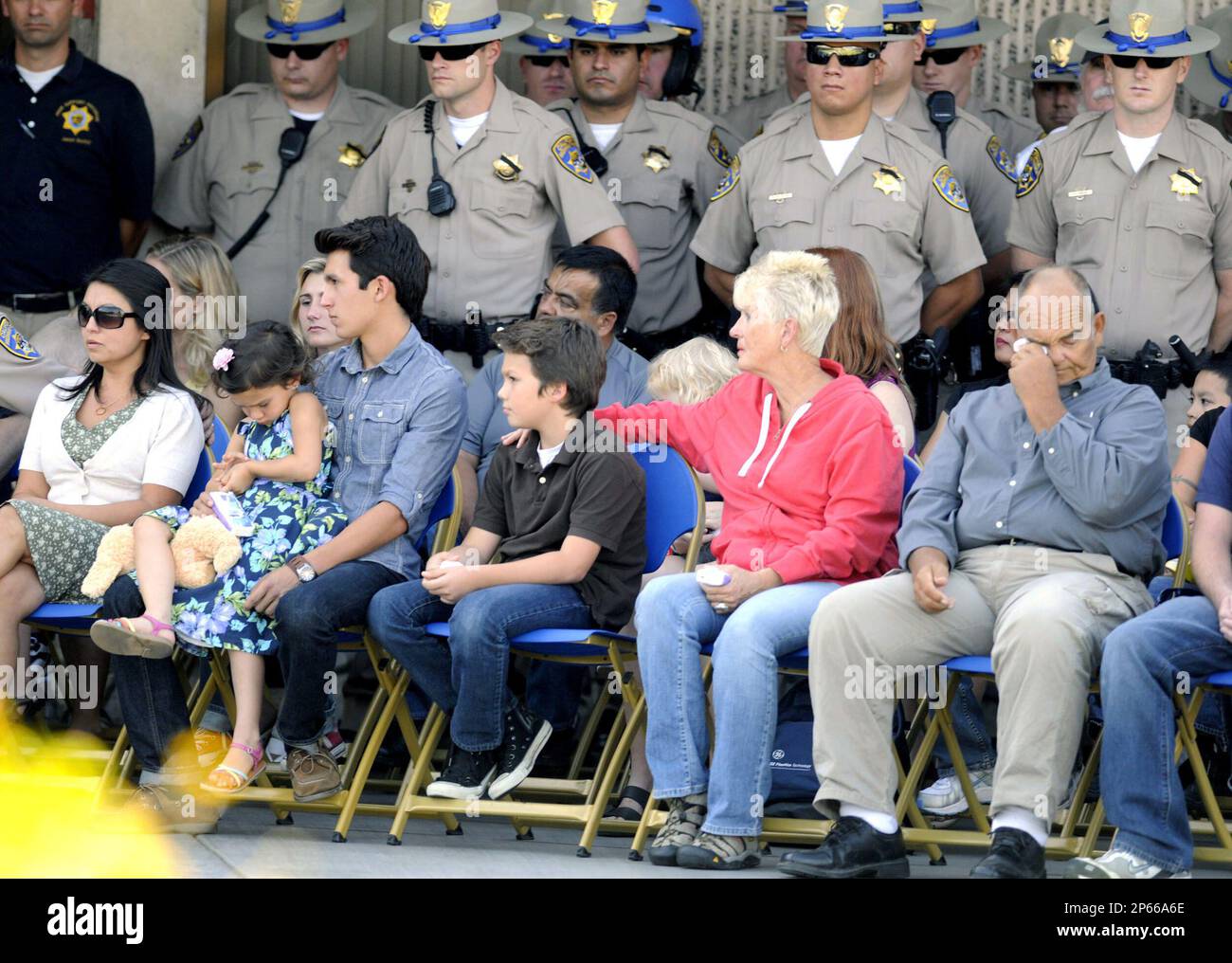 Karen Youngstrom (left) wife of slain California Highway Patrol officer ...