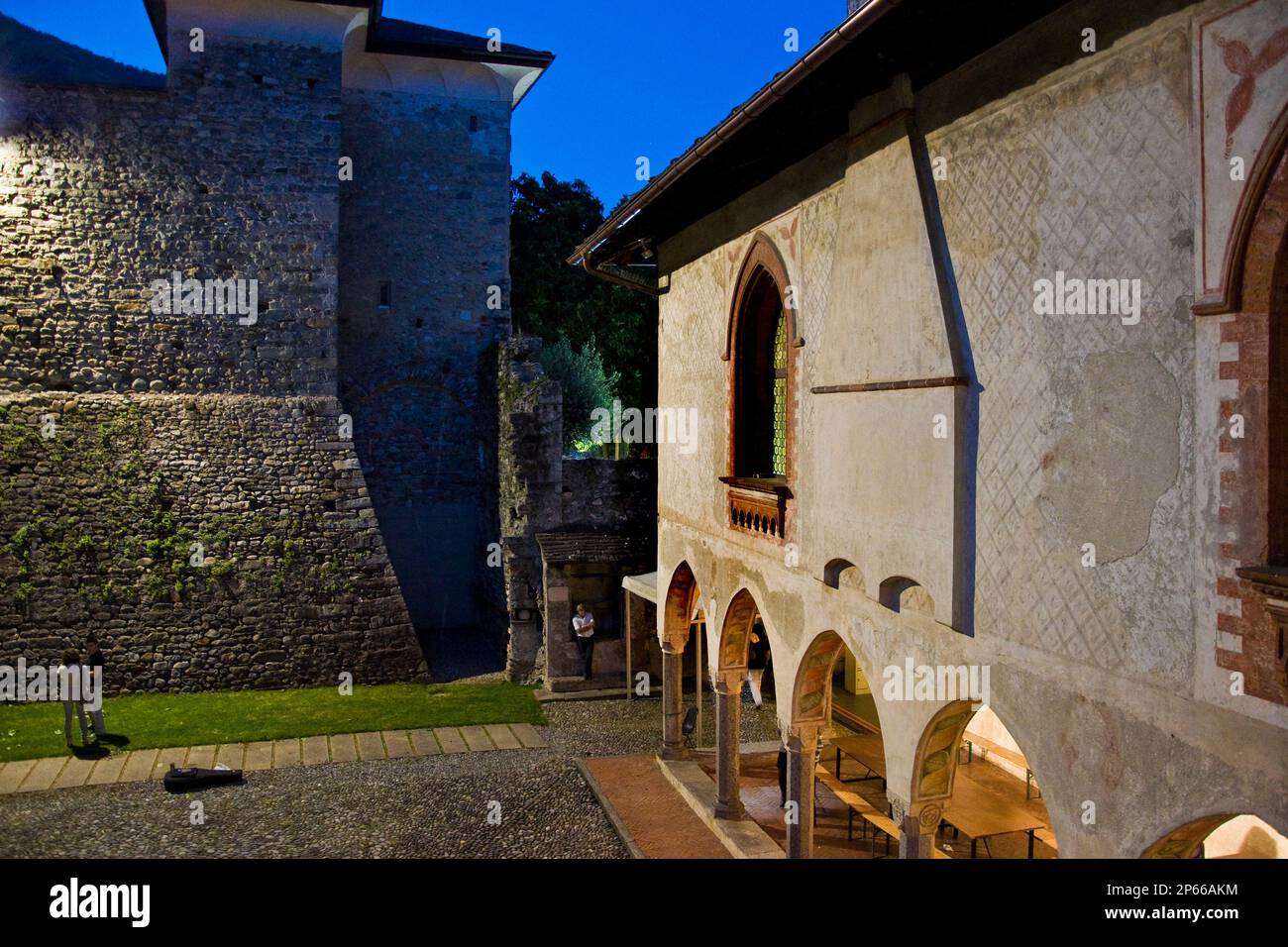 Switzerland, Canton Ticino, Locarno, Visconteo castle Stock Photo - Alamy