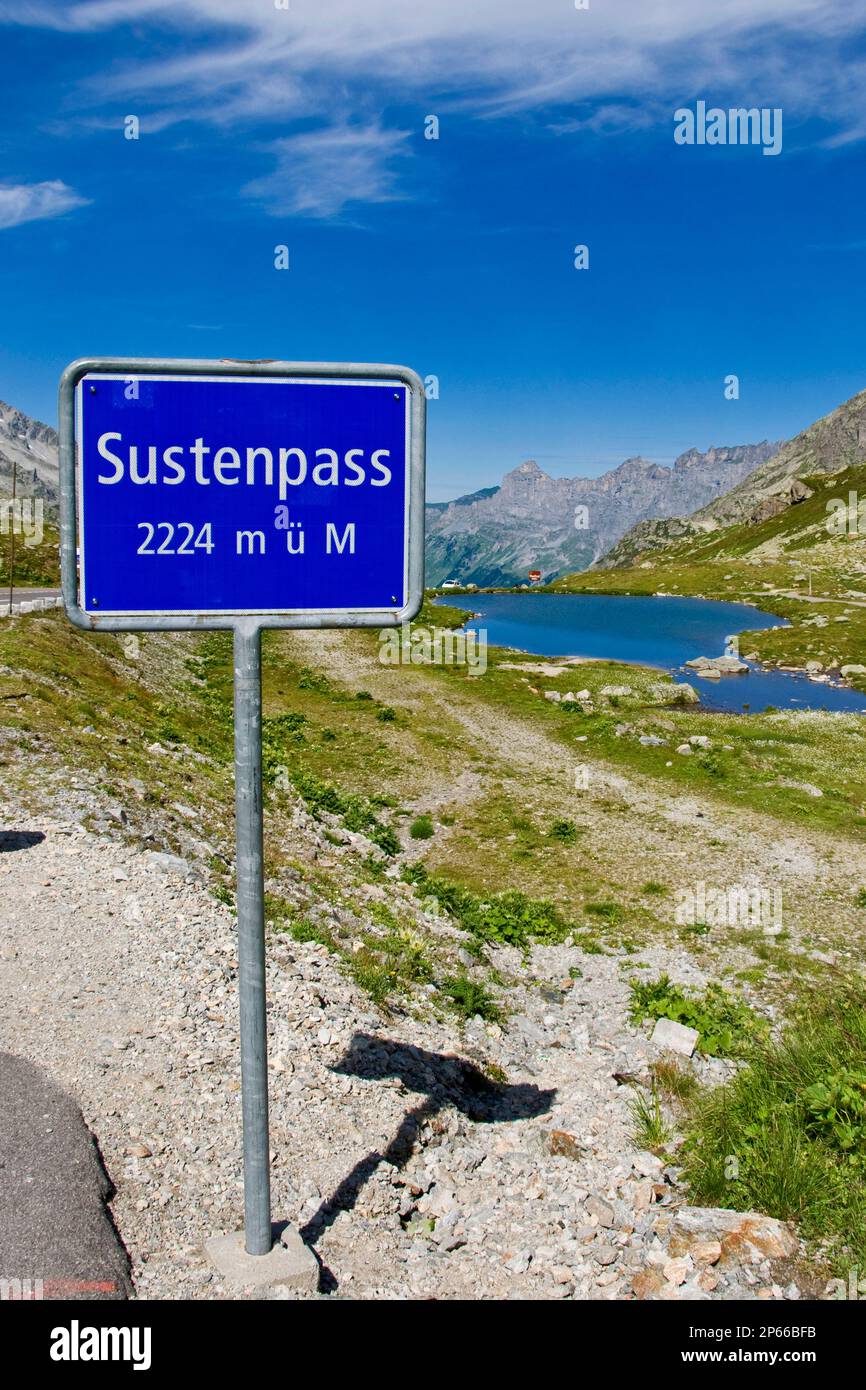 Sign, Susten pass, Switzerland Stock Photo - Alamy