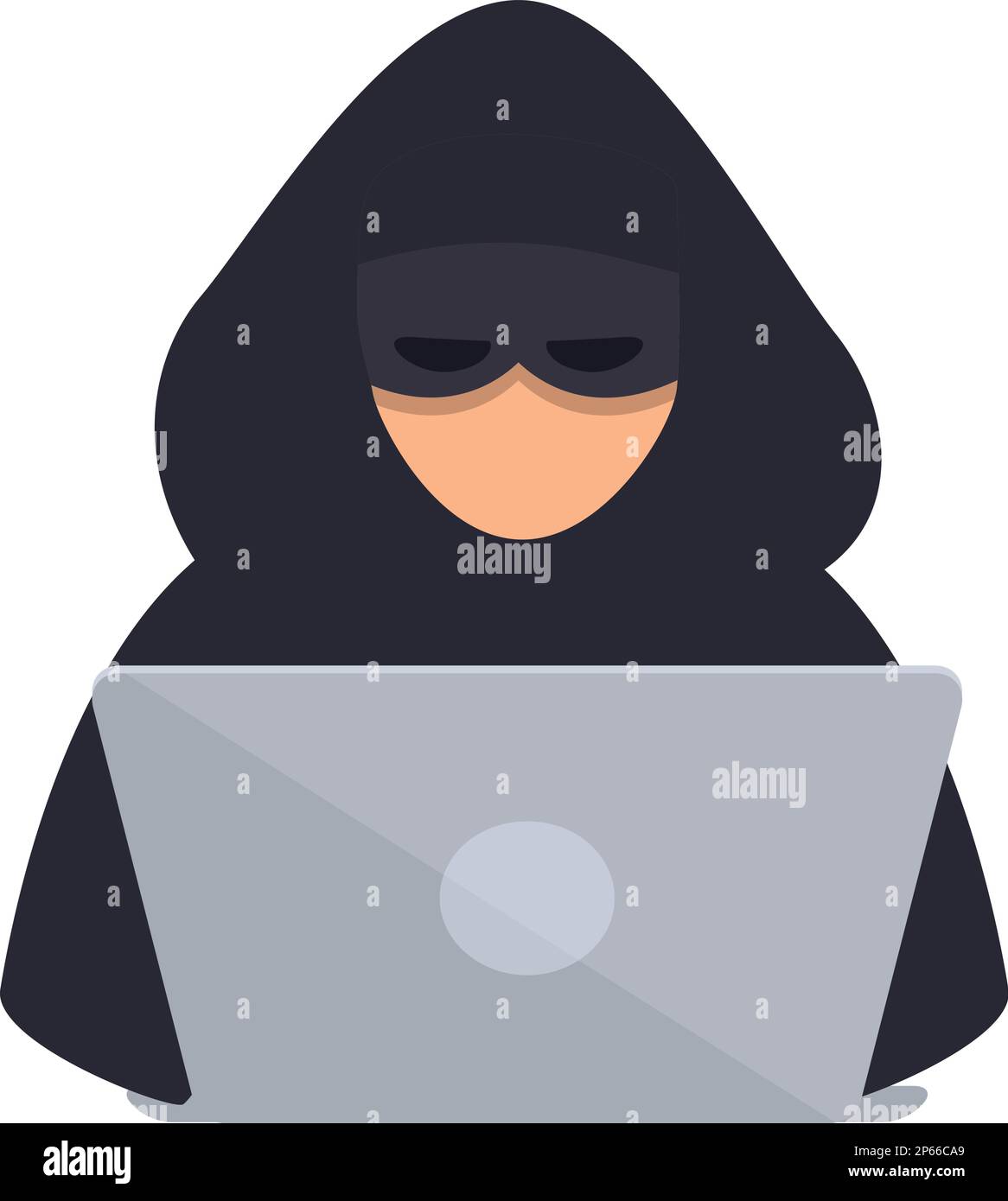 Hacker work icon cartoon vector. Cyber attack. Online scam Stock Vector ...