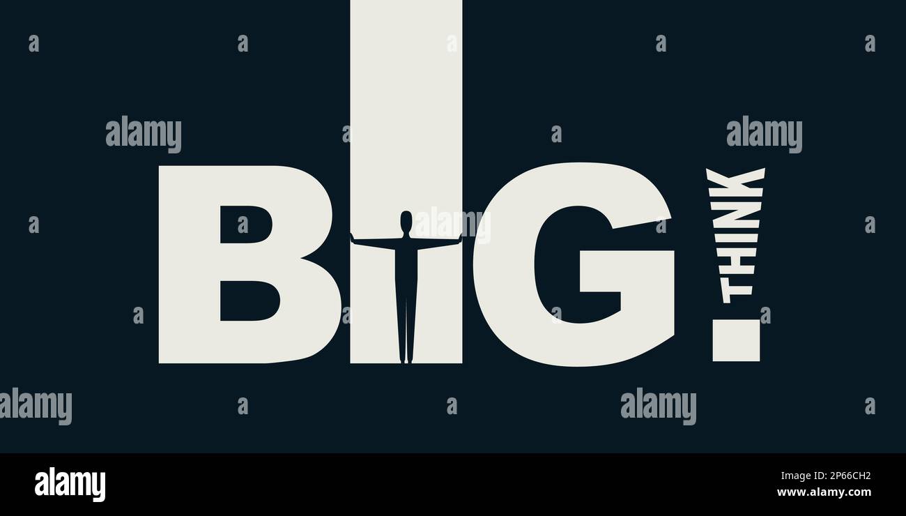 Think Big! - Motivational Graphic Design - Typography, Lettering with ...