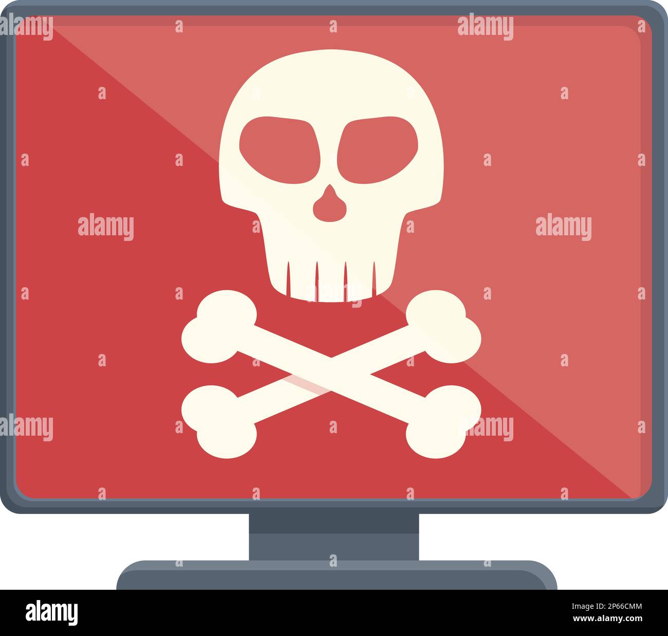 Hacker skull icon cartoon vector. Cyber attack. Security data Stock ...