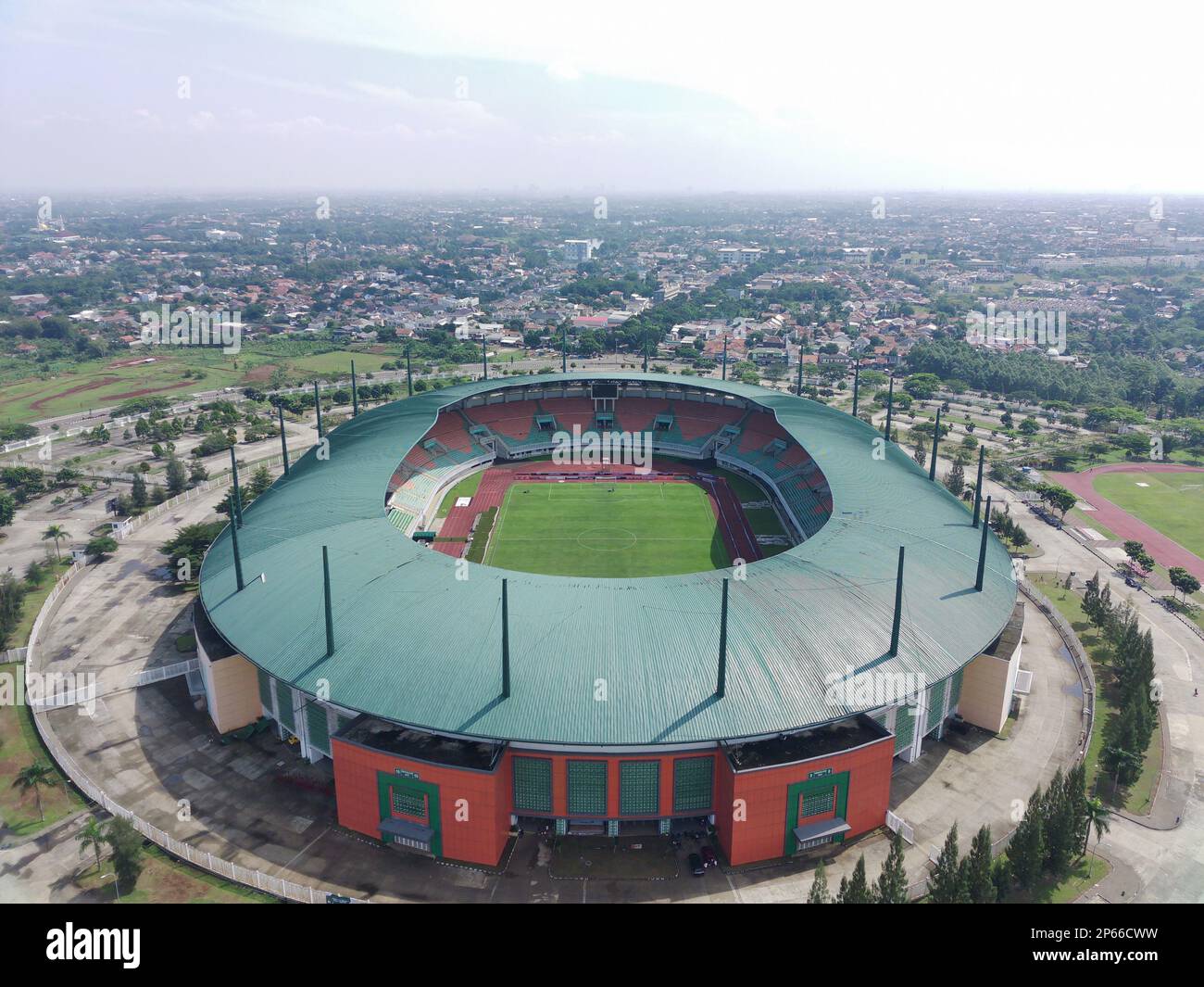 Aerial view pakansari stadium on hi-res stock photography and images ...
