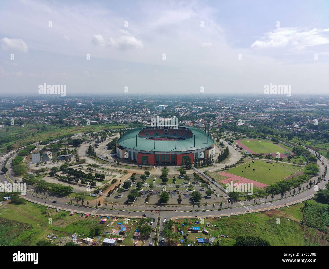 Aerial view pakansari stadium on hi-res stock photography and images ...