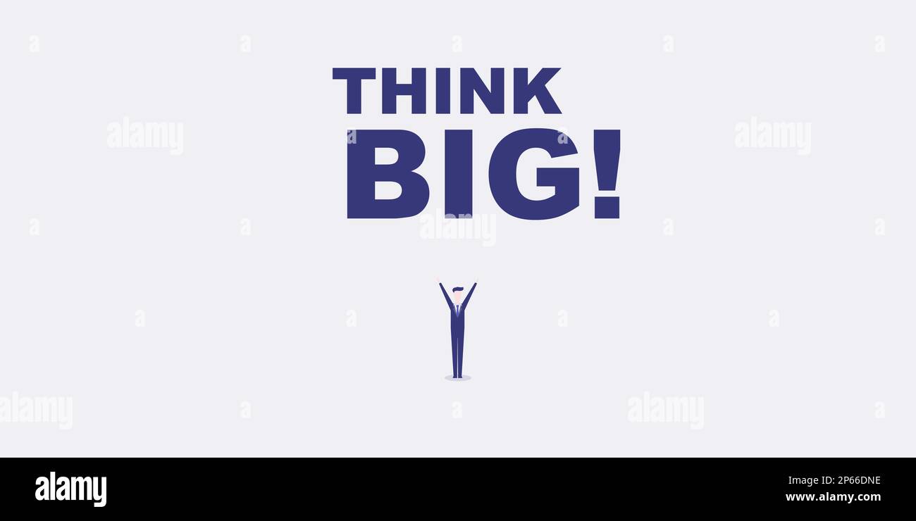 Think Big! - Motivational Graphic Design - Typography, Lettering with ...