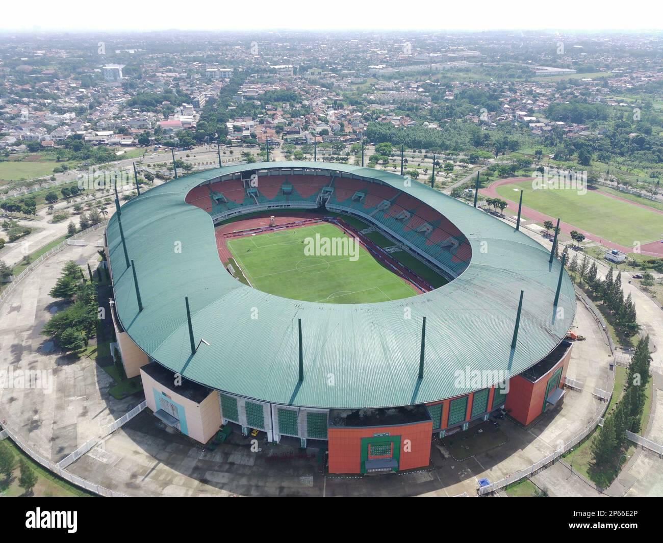 Aerial view pakansari stadium on hi-res stock photography and images ...