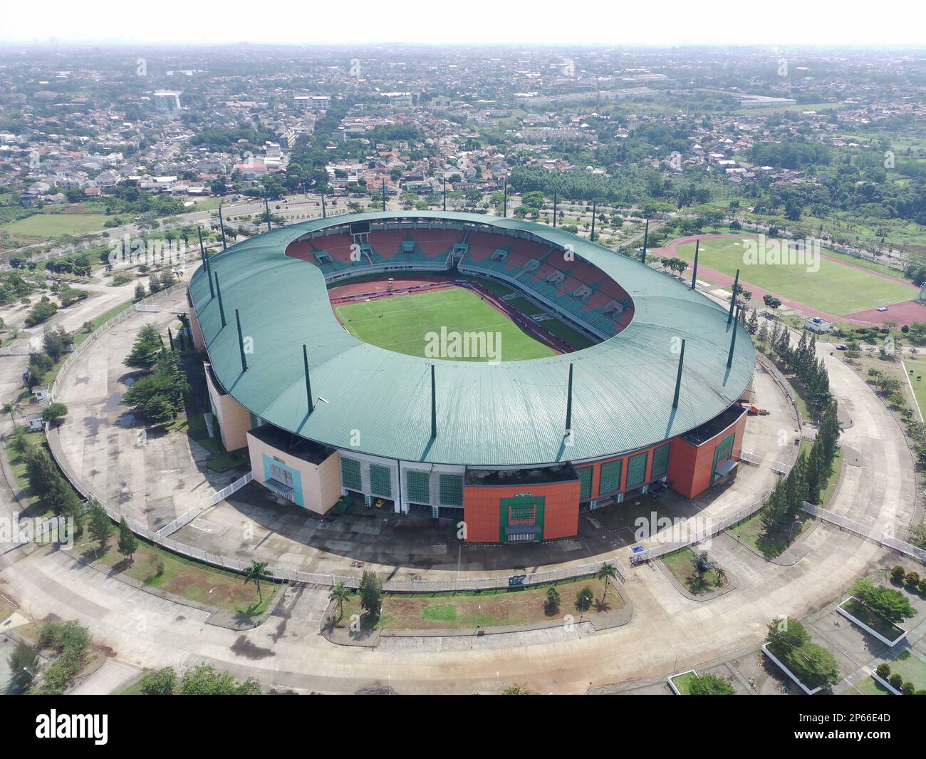 Aerial view pakansari stadium on hi-res stock photography and images ...