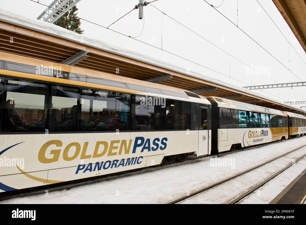 Railway station, Gstaad, Switzerland Stock Photo - Alamy