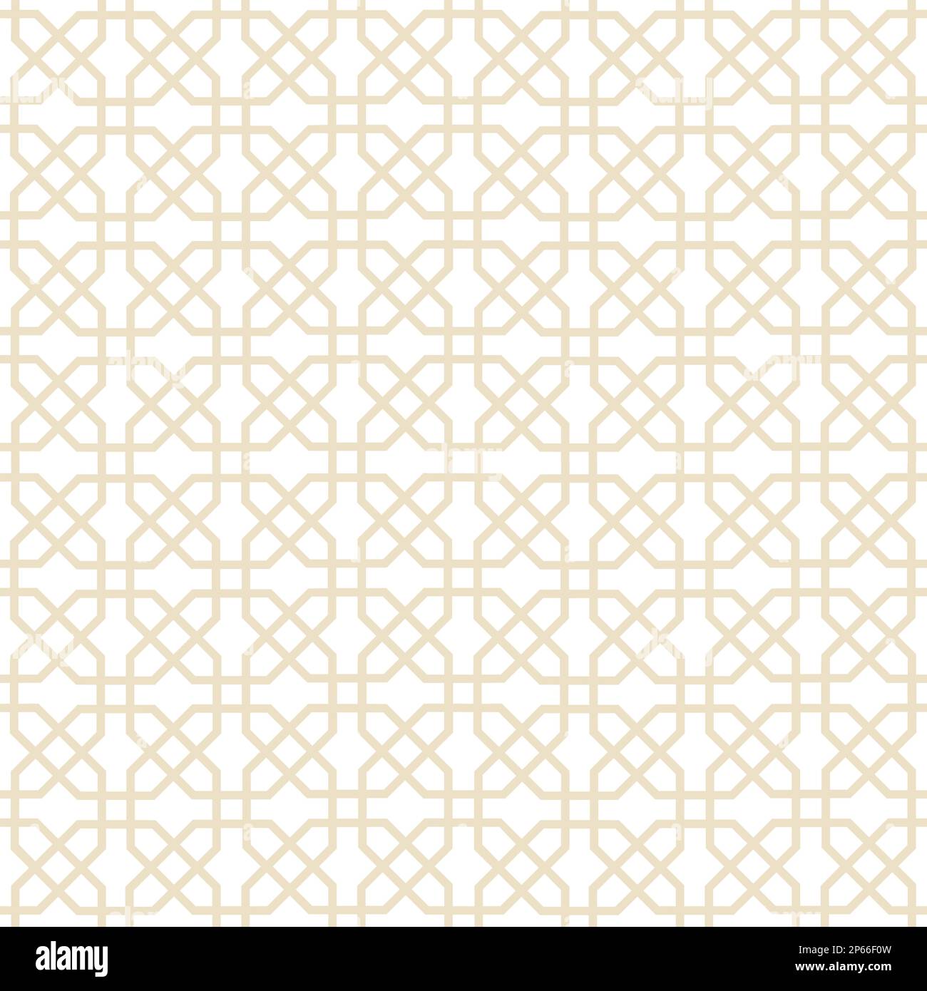 Arabesque line arab seamless pattern. Mosaic geometric ornamental ...