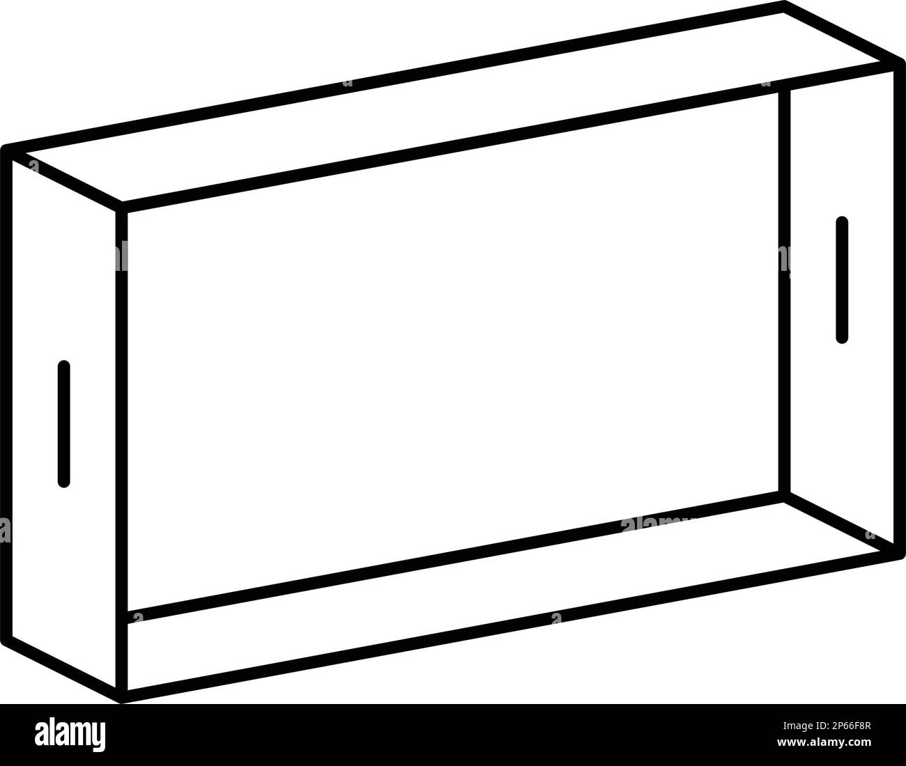 wooden tray living room line icon vector illustration Stock Vector ...