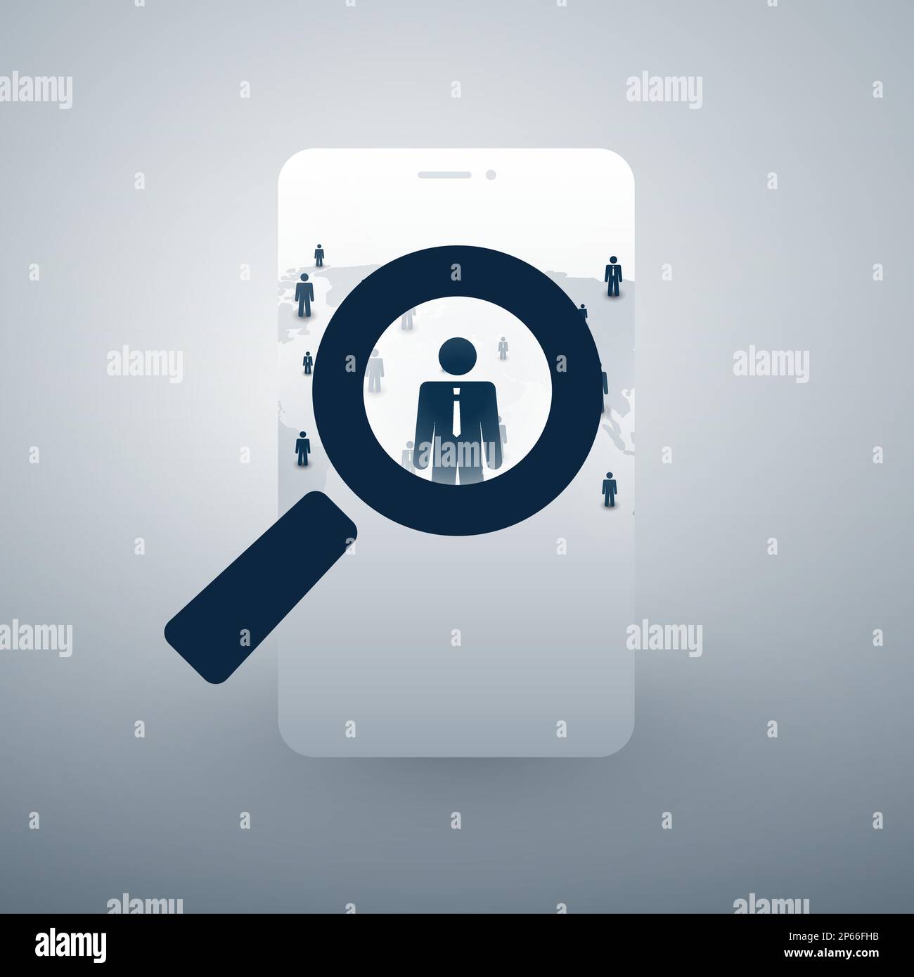 Human Resources - Personal Audit - Headhunter or Hiring Symbol Design ...